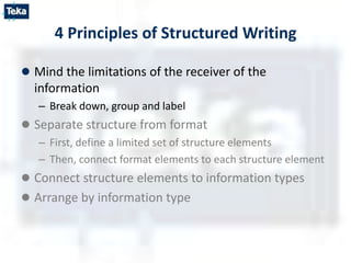 Structured writing using ms word | PPT