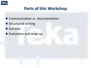 Structured writing using ms word | PPT