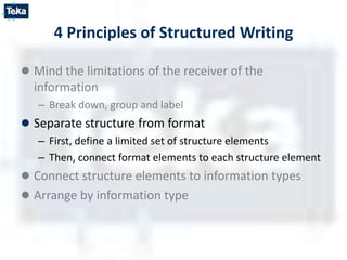 Structured writing using ms word | PPSX