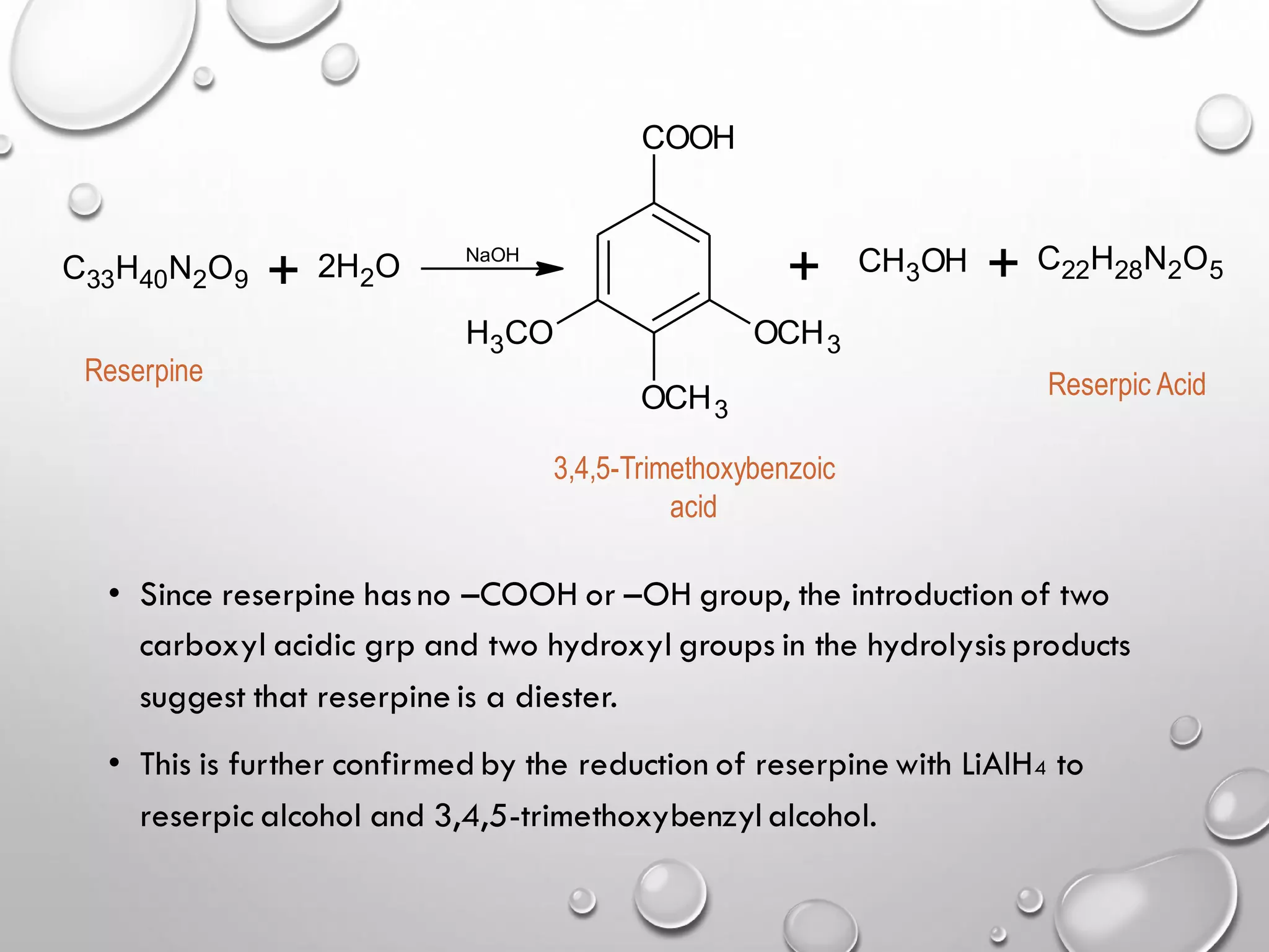 Structure Elucidation of Reserpine (M. Pharm) | PDF Structure Elucidation of Reserpine (M. Pharm) | PDF
