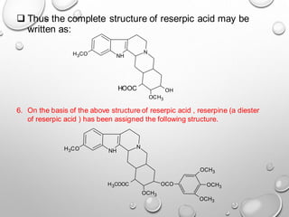 Structure Elucidation of Reserpine (M. Pharm) | PDF