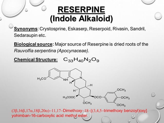 Structure Elucidation of Reserpine (M. Pharm) | PDF