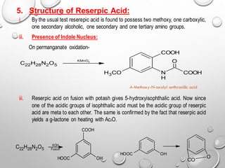 Structure Elucidation of Reserpine (M. Pharm) | PDF