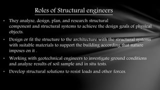 Structure engineer slide share | PPTX
