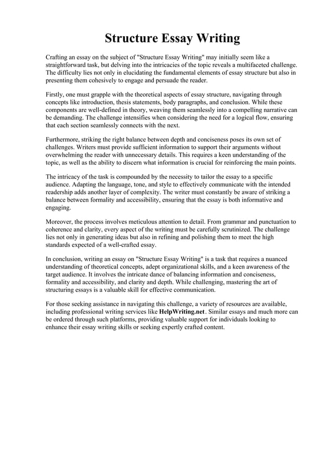 Structure Essay Writing. 004 Essay Example Structure For Argumentative ...