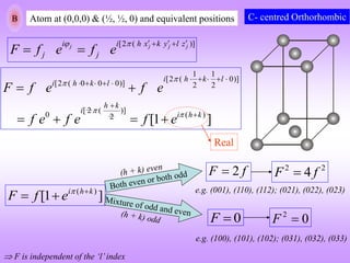 structure factor calculations for x ray diffraction pattern.pptx