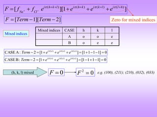 structure factor calculations for x ray diffraction pattern.pptx