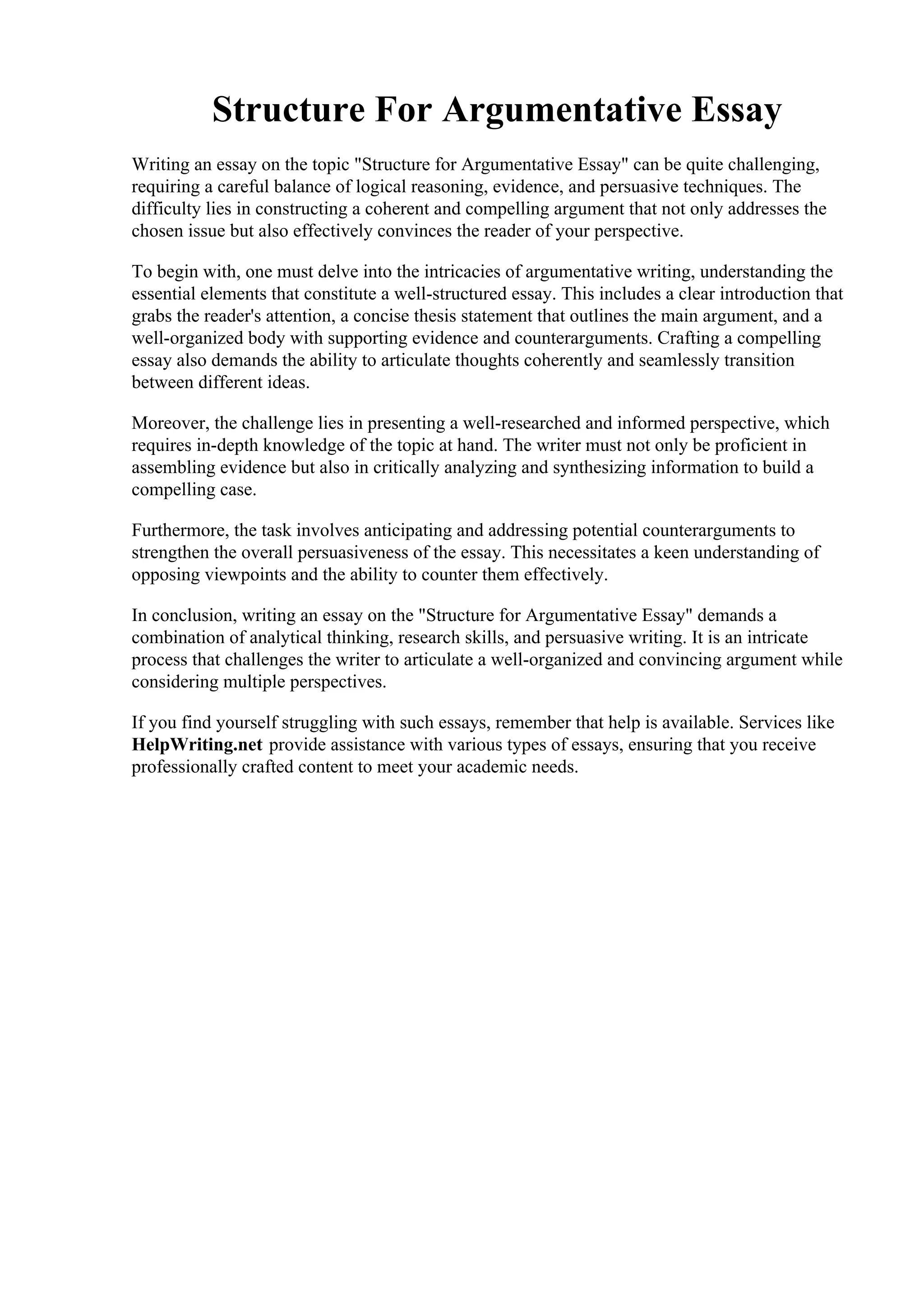 Structure For Argumentative Essay.pdf