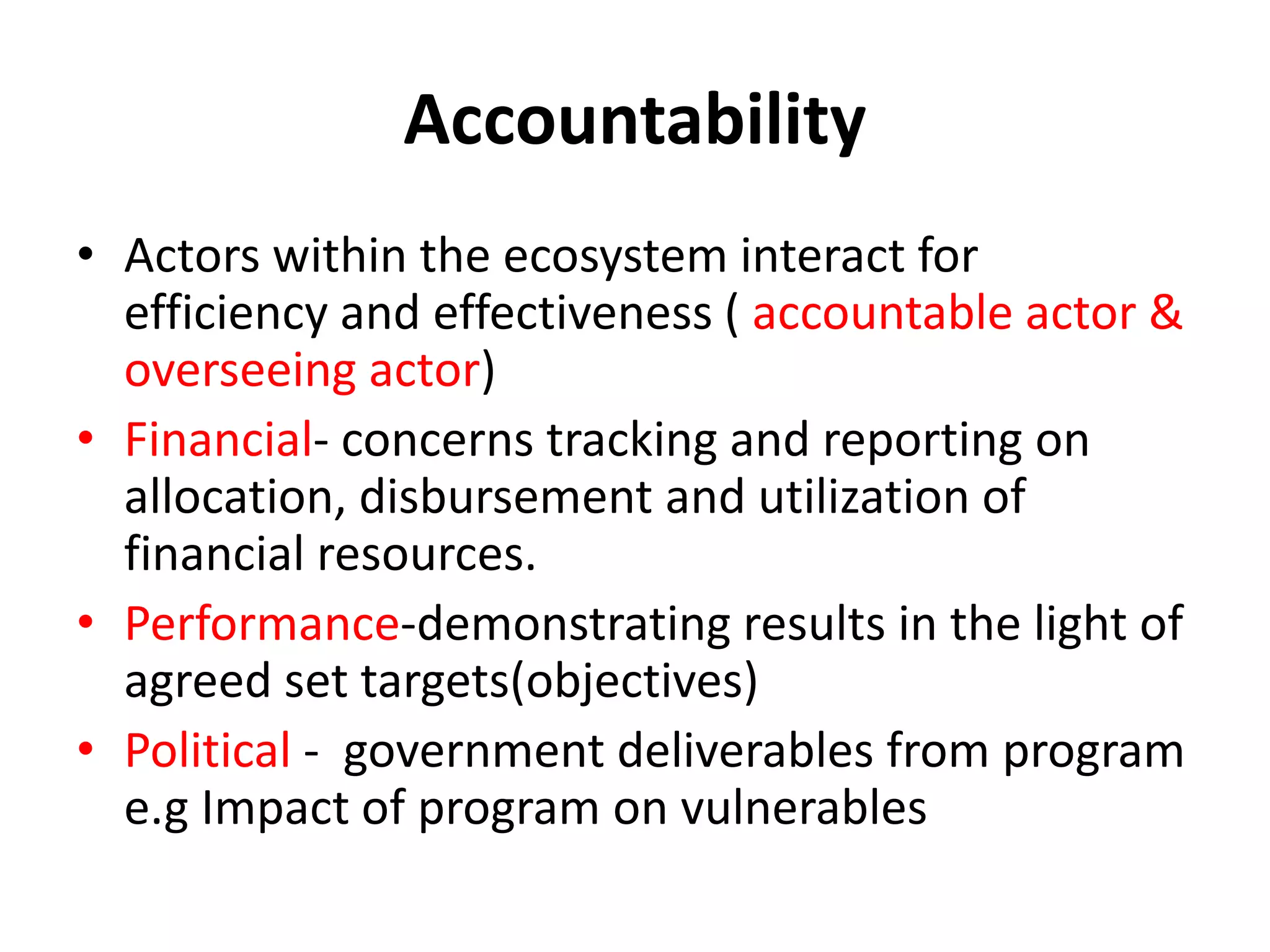 Structure, Function & Accountability Framework for SSHIP | PPT