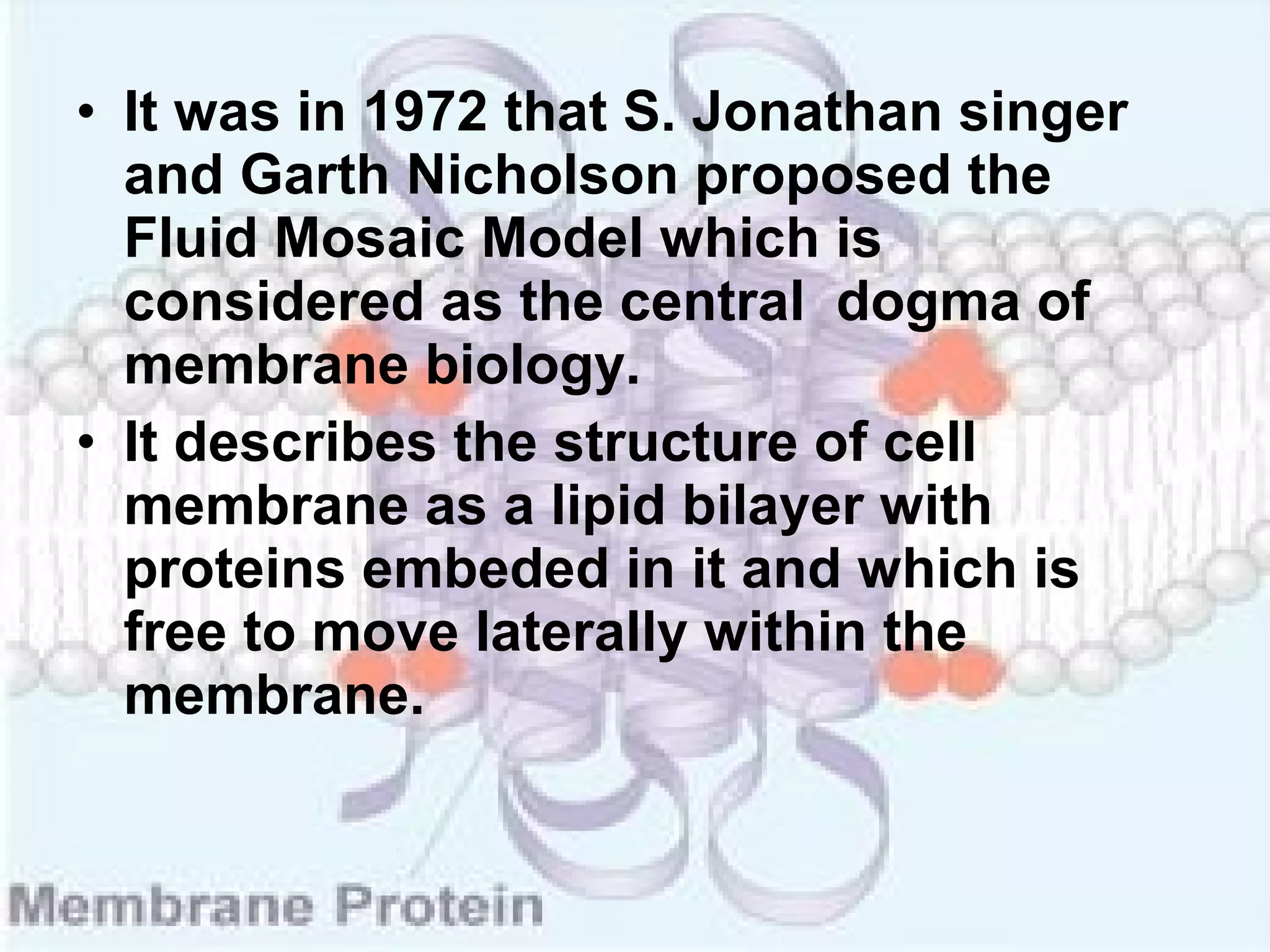 Structure & function of cell membrane | PPT