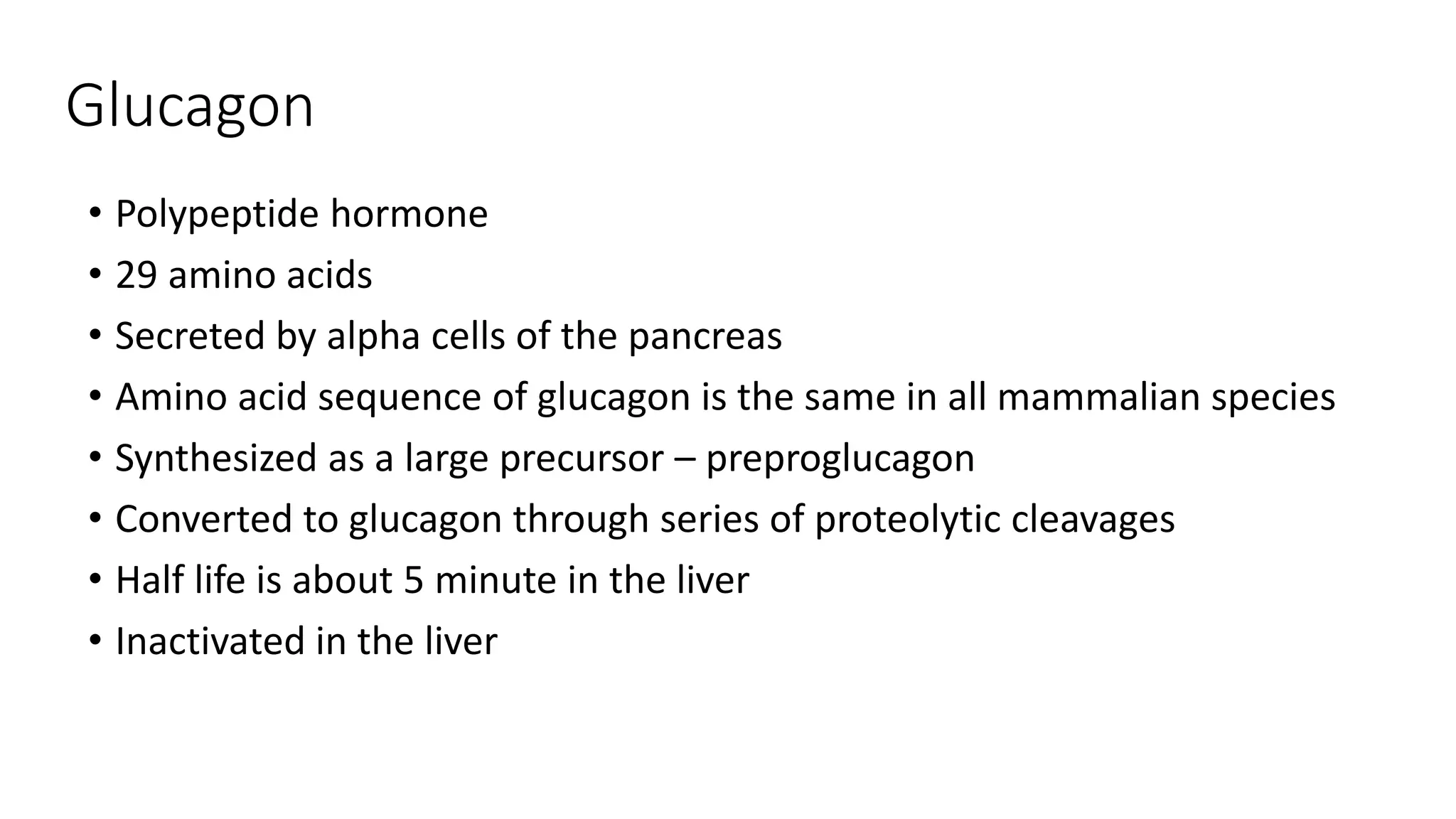 Structure& function of insulin,glucagon By Dr. Ashok KUmar Jeppu | PDF