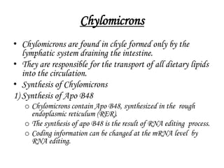 Structure and function of lipoproteins | PPTX