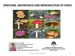 Structure, Importance and Reproduction of Fungi | PDF