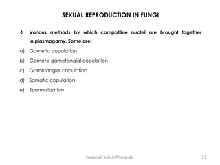 Structure, Importance and Reproduction of Fungi | PPT