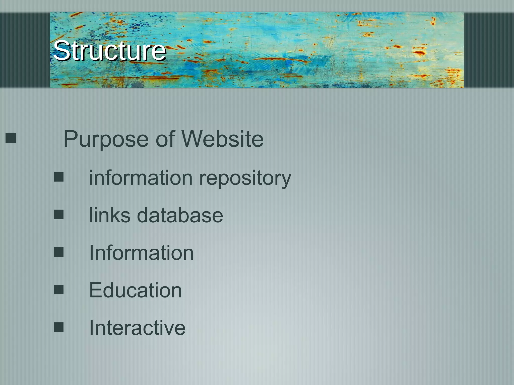 Structure in Basic Web Design | PPT