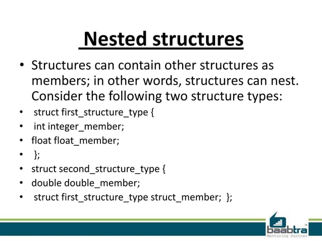 Structure in c | PPT