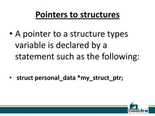 Structure in c | PPT