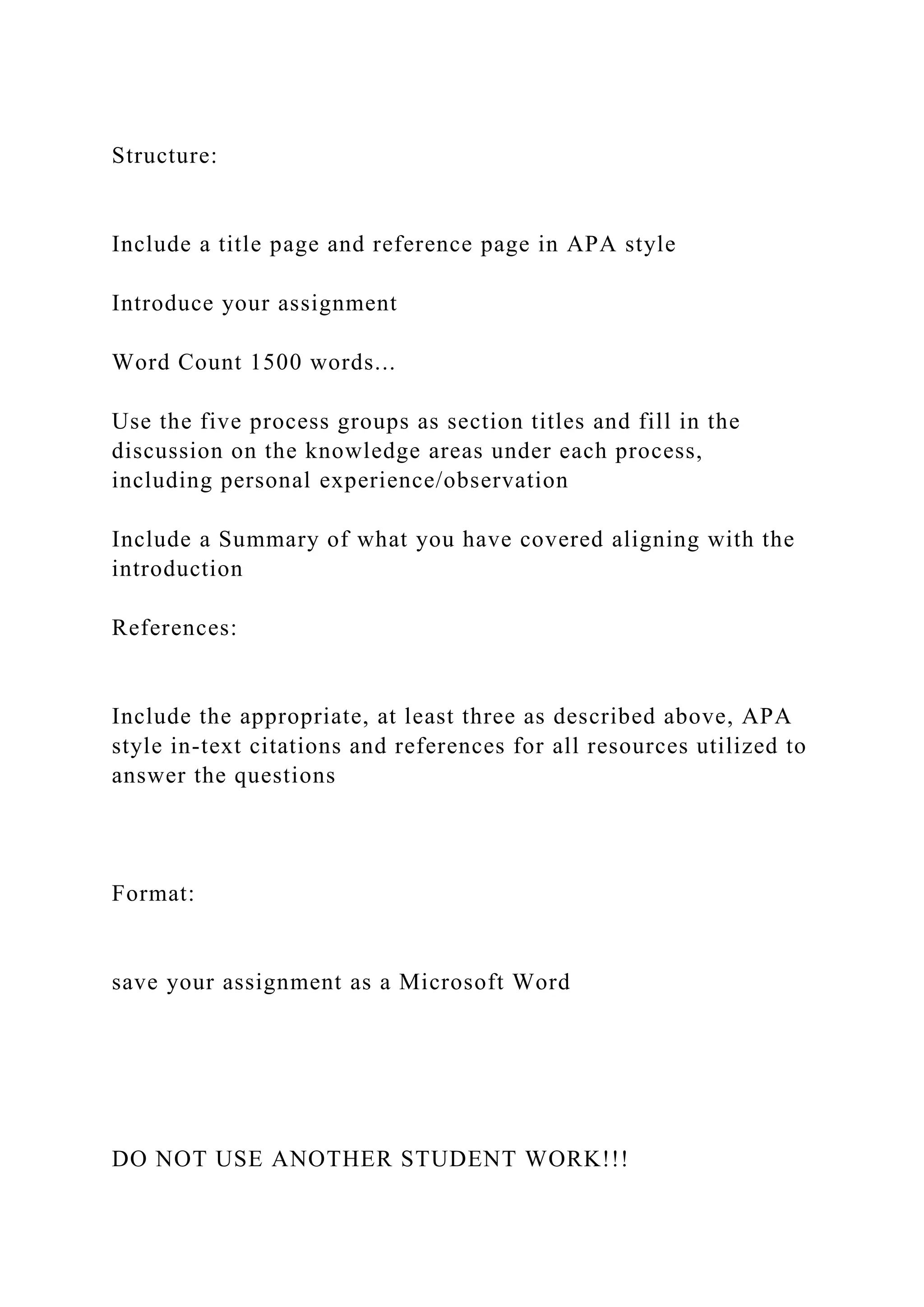 StructureInclude a title page and reference page in APA style.docx