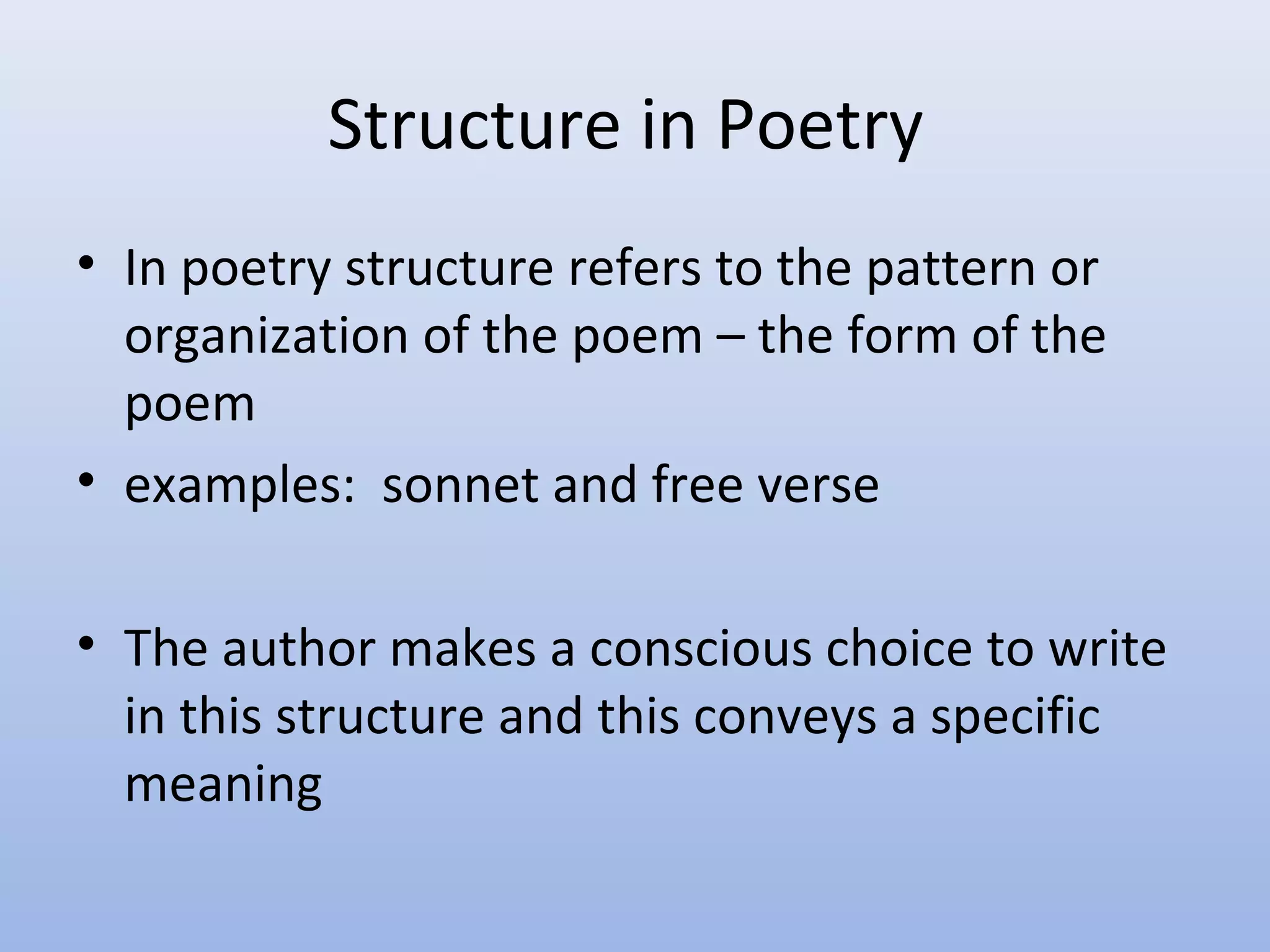 Structure in Literature | PPT