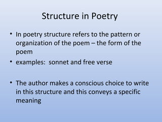 Structure in Literature | PPT