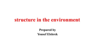 Structure in the environment | PPT