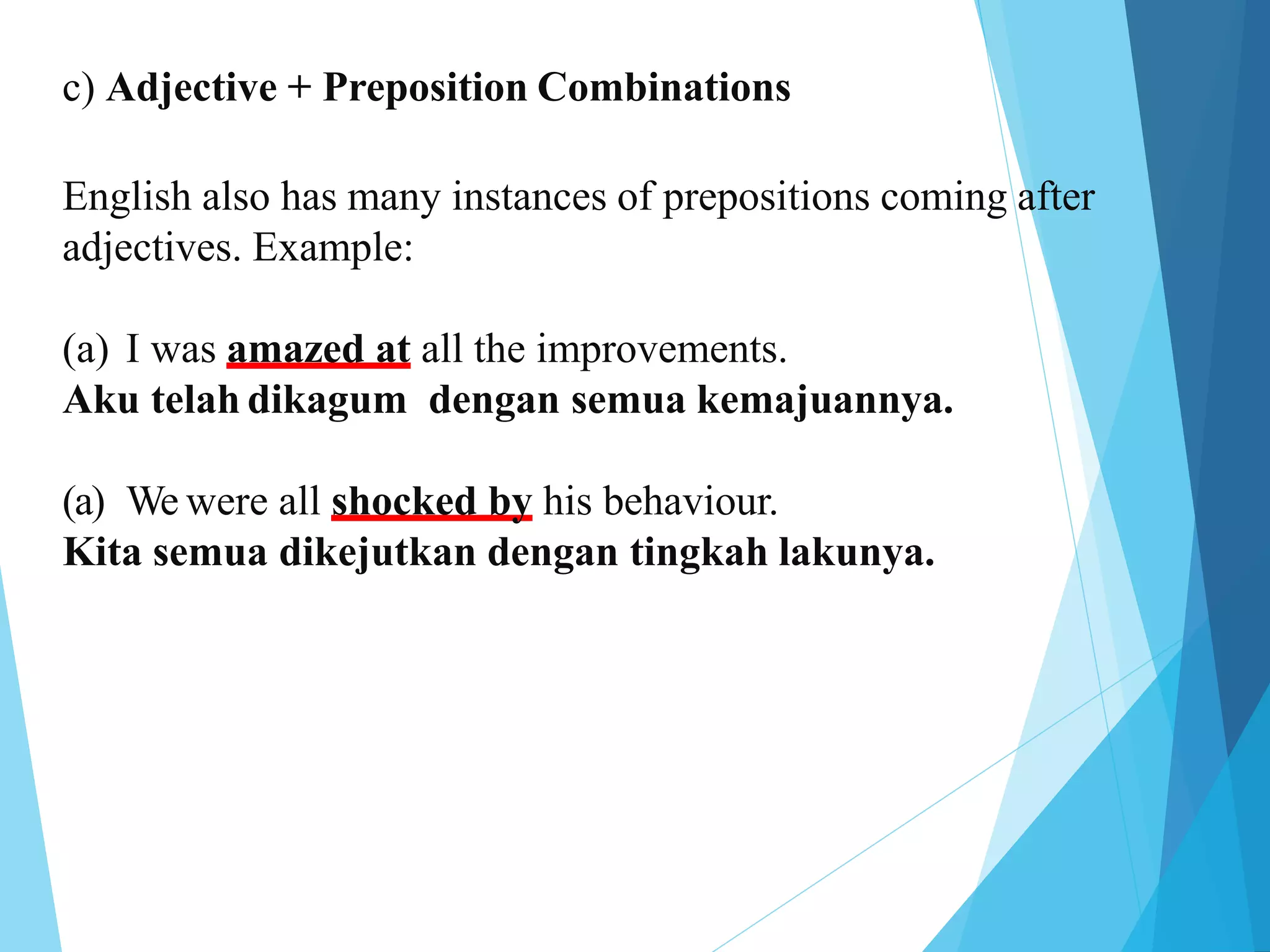 Preposition Combination Structure iv kelompok 4 materi | PPTX