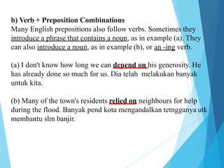 Preposition Combination Structure iv kelompok 4 materi | PPTX