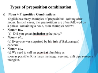 Preposition Combination Structure iv kelompok 4 materi | PPTX