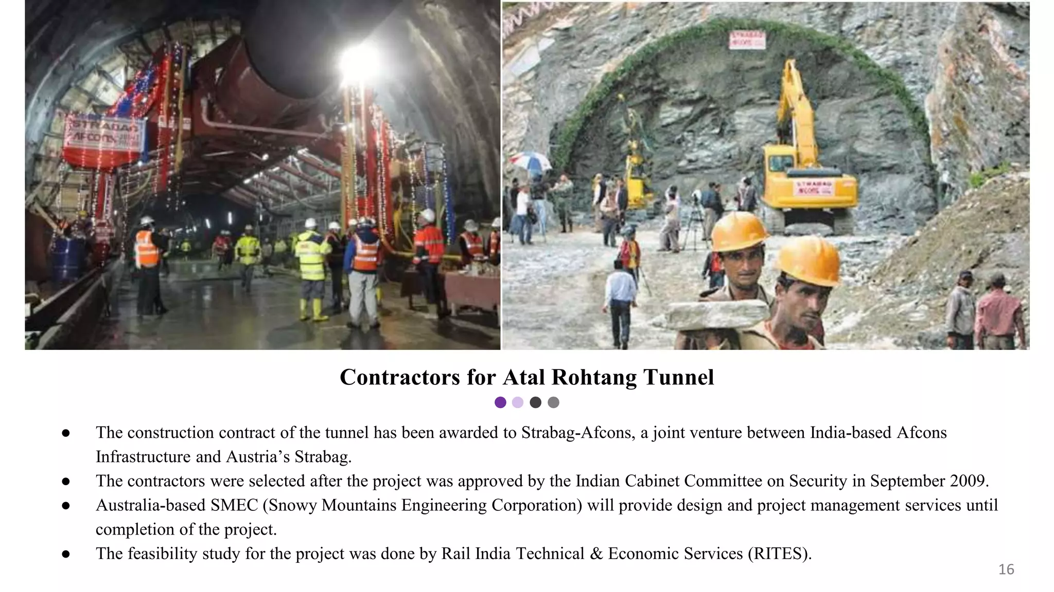 Atal Rohtang Tunnel - construction process ,challenges and features | PPTX