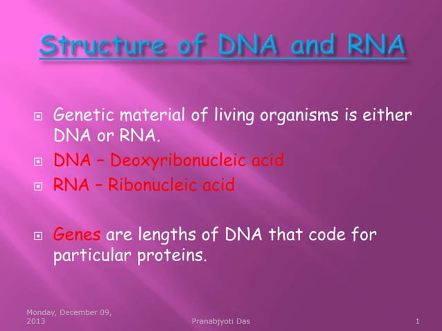 Structure of DNA | PPT