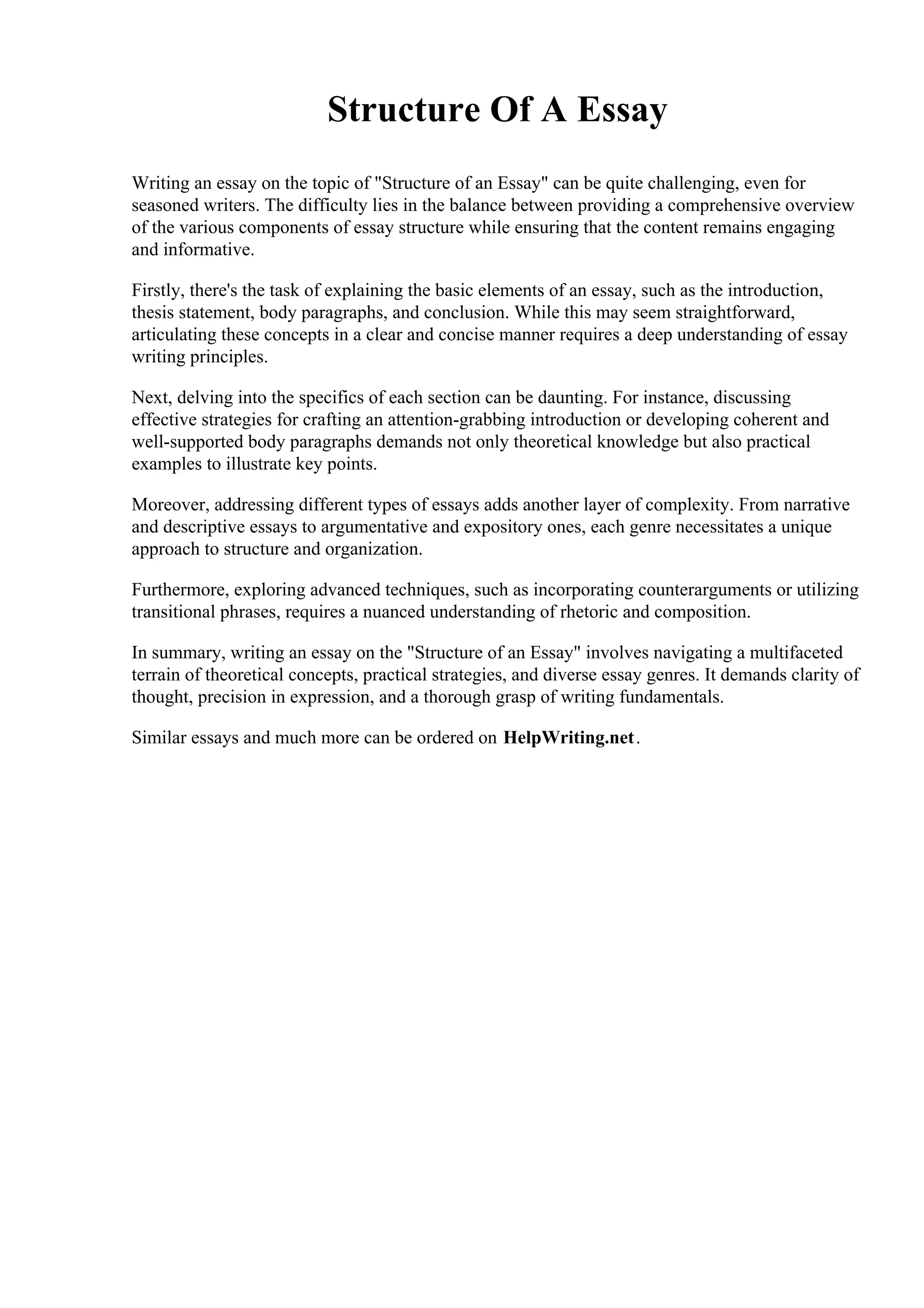 Structure Of A Essay.pdf