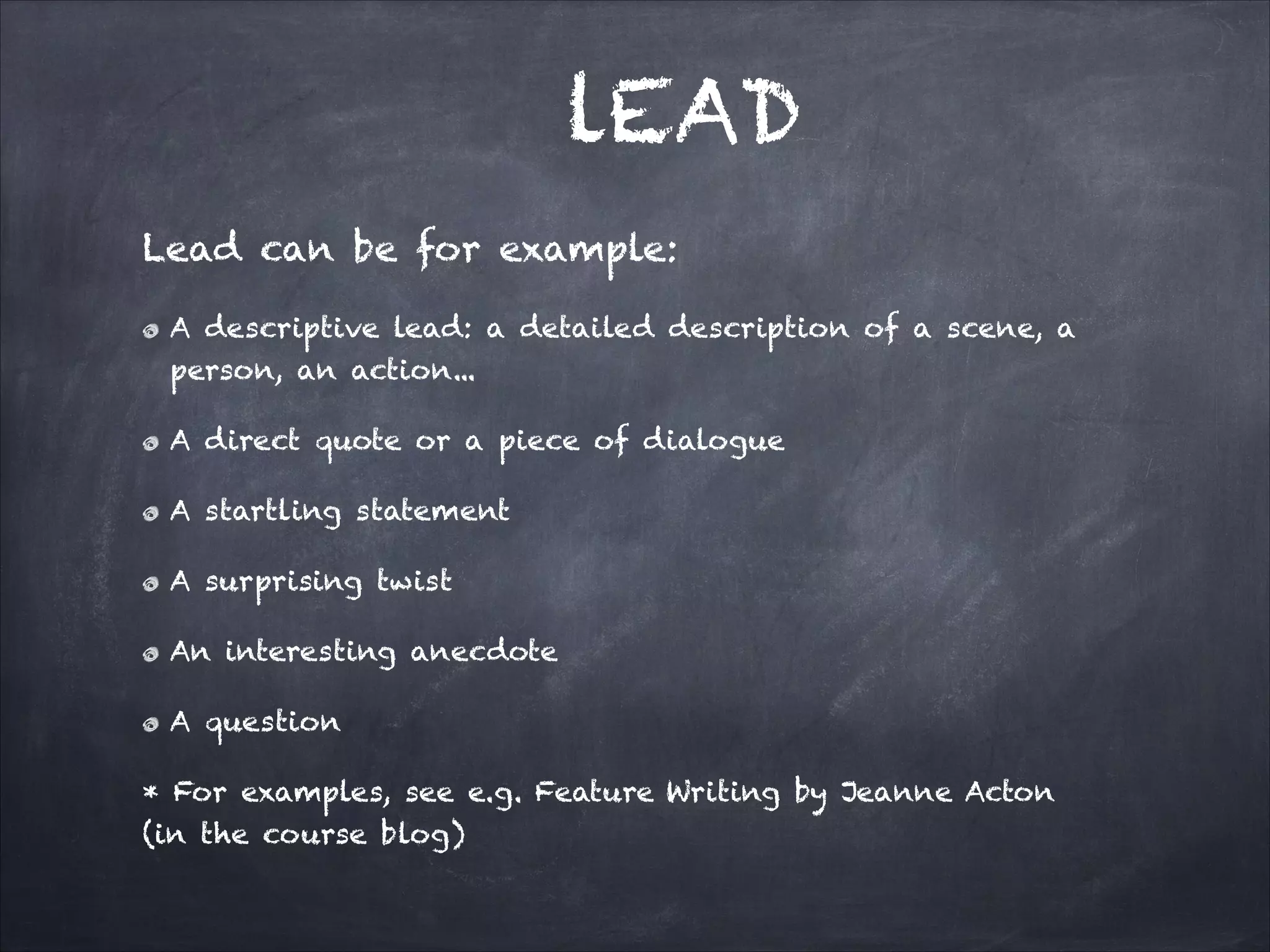 Structure of a Feature Story | PDF