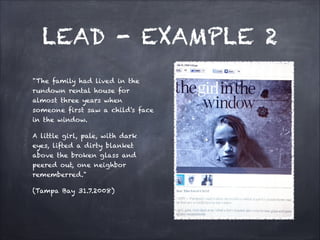 Structure of a Feature Story | PDF