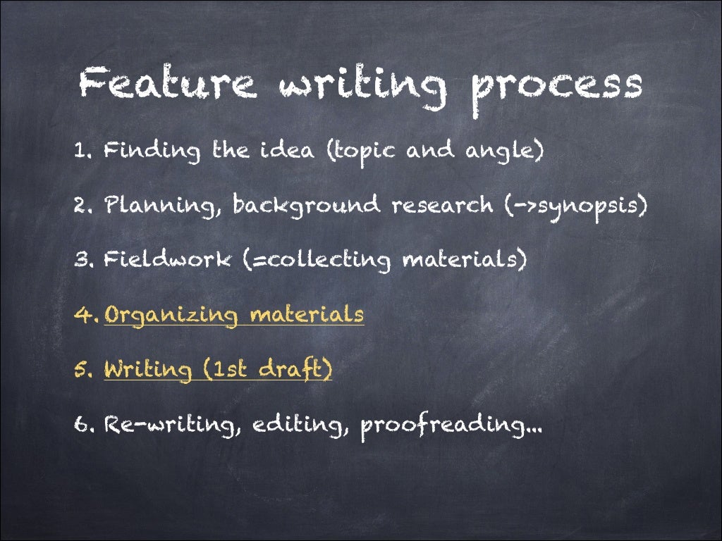 Structure of a Feature Story