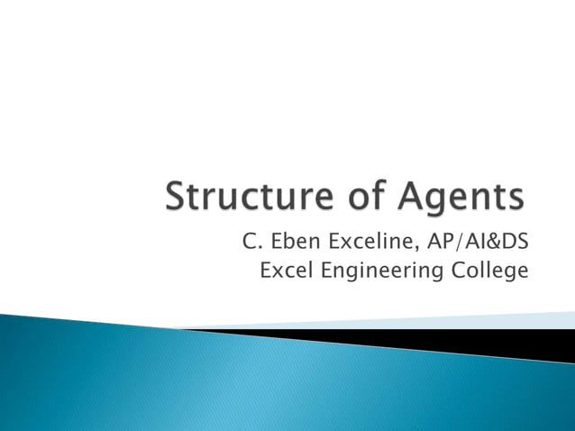 Structure of Agents Presentation and its types | PPT