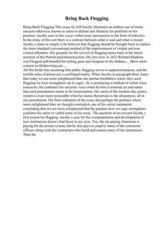 Structure Of A Good Essay | PDF