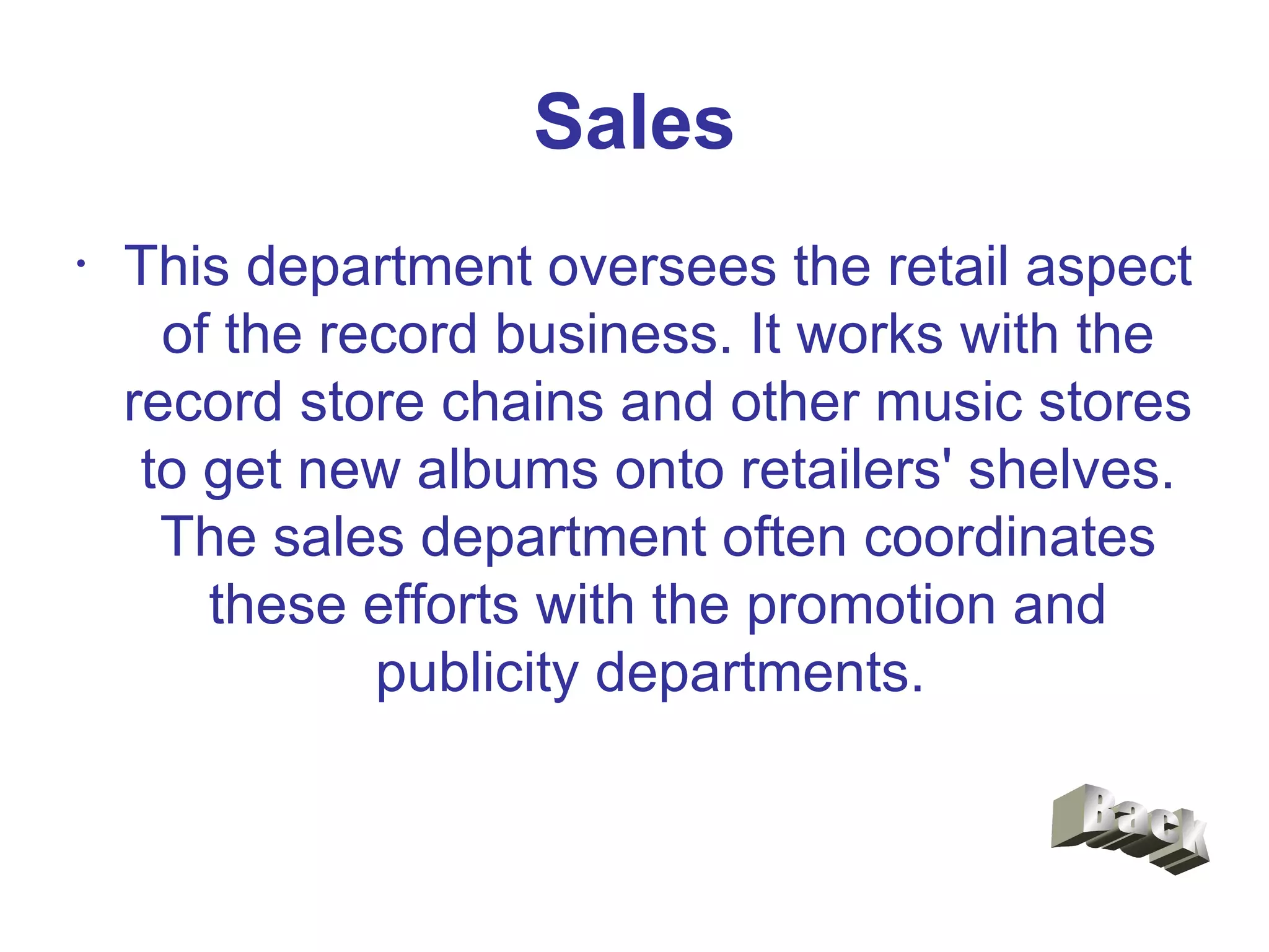 Structure Of A Major Record Label | PPT | Music | Entertainment