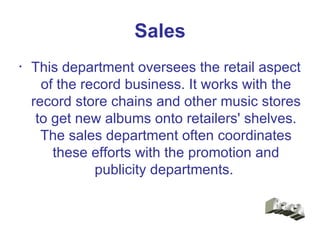 Structure Of A Major Record Label | PPT | Music | Entertainment