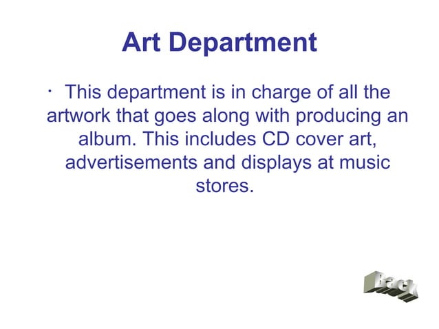 Structure Of A Major Record Label | PPT | Music | Entertainment