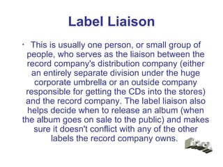 Structure Of A Major Record Label | PPT