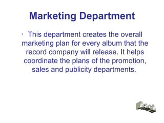 Structure Of A Major Record Label | PPT | Music | Entertainment