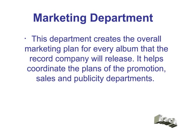 Structure Of A Major Record Label | PPT | Music | Entertainment