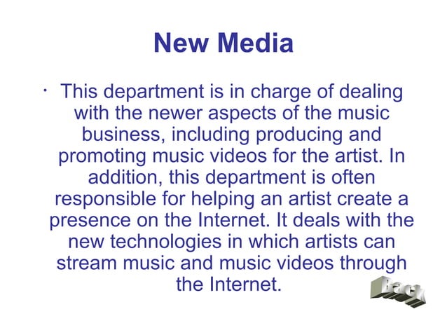 Structure Of A Major Record Label | PPT | Music | Entertainment