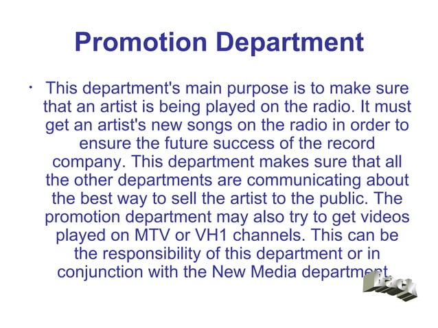 Structure Of A Major Record Label | PPT | Music | Entertainment