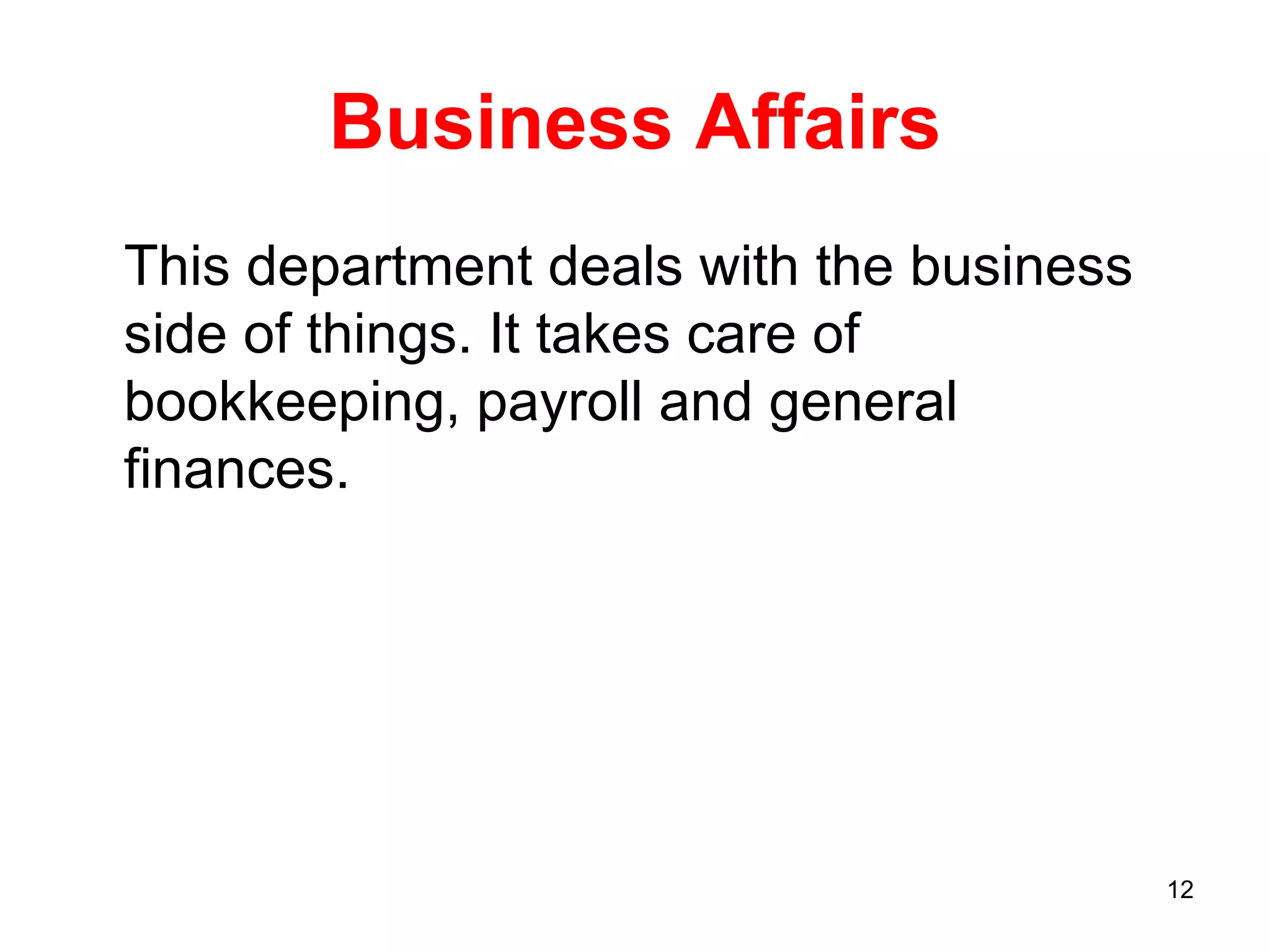 Structure of a major record label | PPT