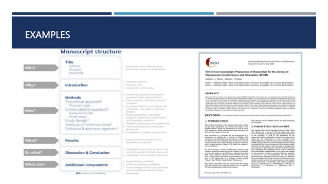 Structure of a Manuscript including differences | PPT