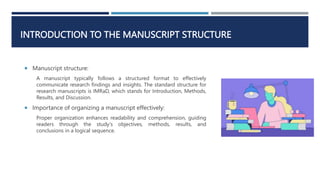 Structure of a Manuscript including differences | PPT