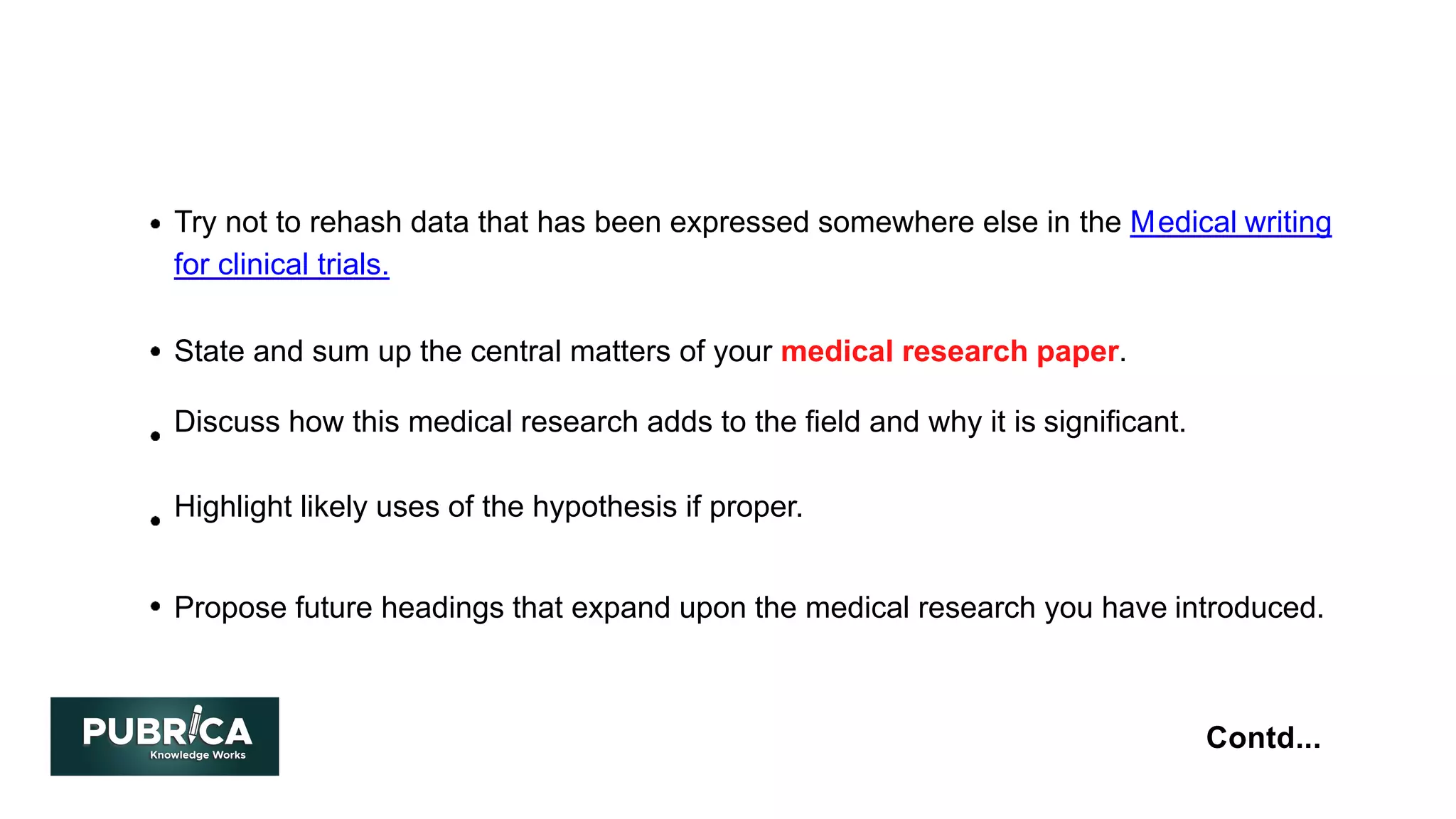 Structure of a medical paper writing essential elements and reporting ...