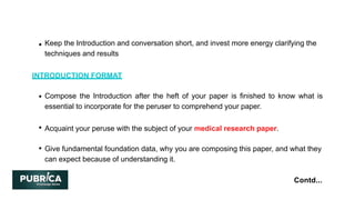 Structure of a medical paper writing essential elements and reporting ...