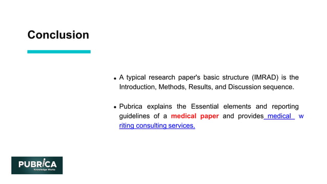 Structure of a medical paper writing essential elements and reporting ...